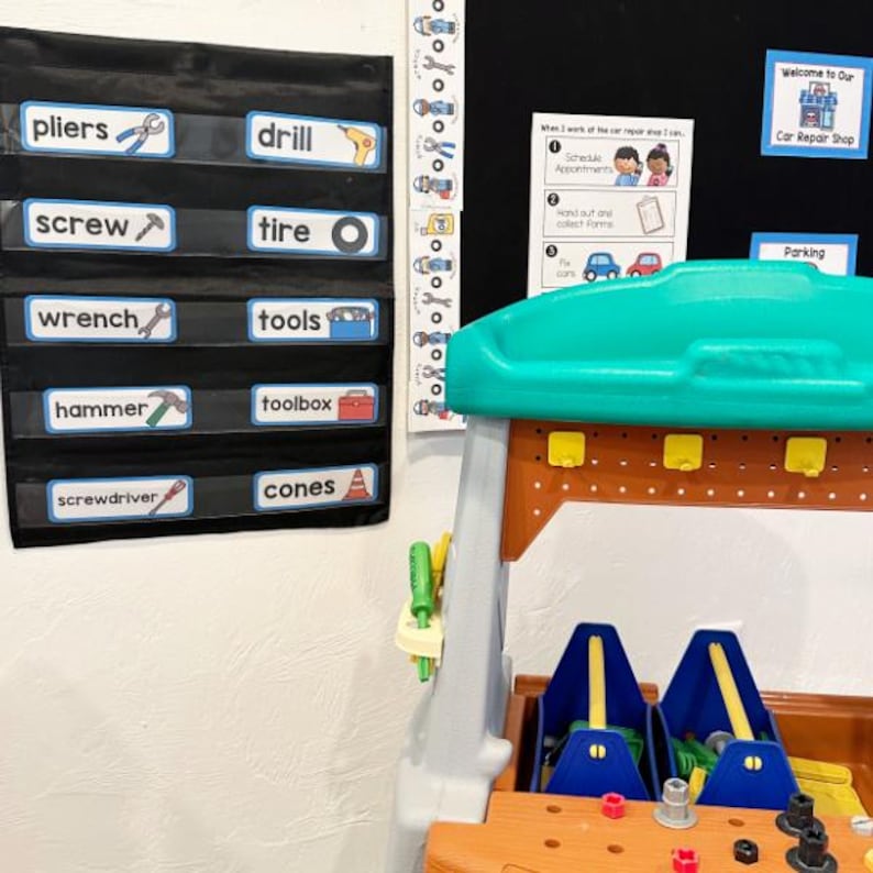 Car Repair Shop Dramatic Play for Preschool and Pre-k - Etsy