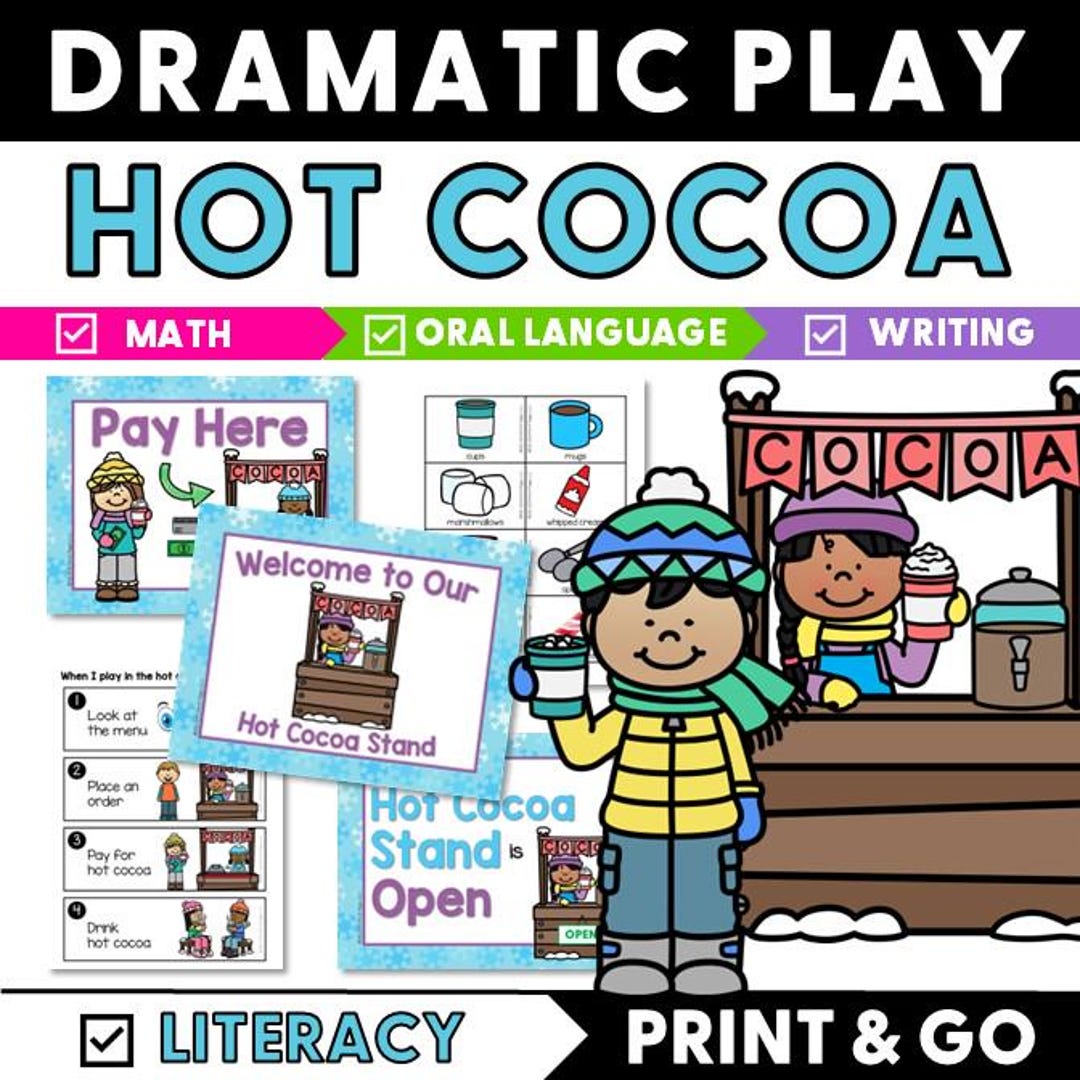 Hot Cocoa Dramatic Play Printables for Preschool and Pre-k - Etsy
