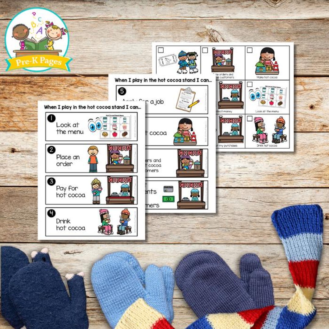 Hot Cocoa Dramatic Play Printables for Preschool and Pre-k - Etsy