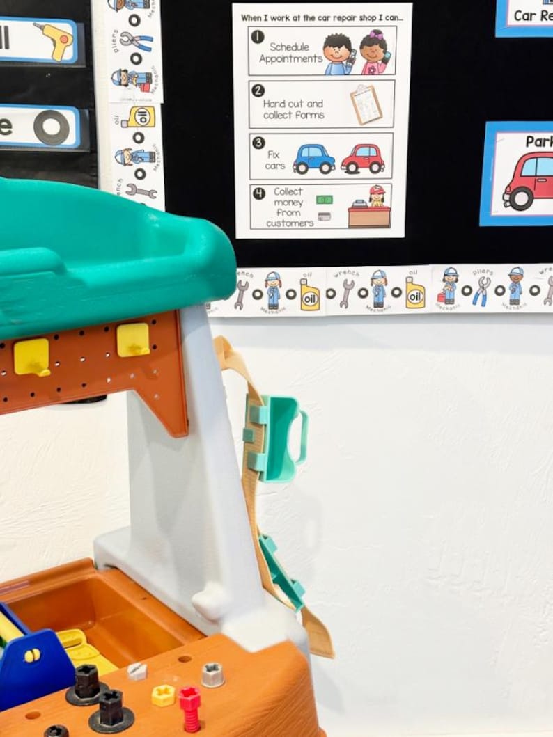 Car Repair Shop Dramatic Play for Preschool and Pre-k - Etsy