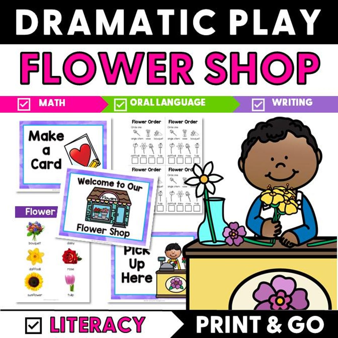 Flower Shop Dramatic Play Printables for Preschool and Pre-k - Etsy