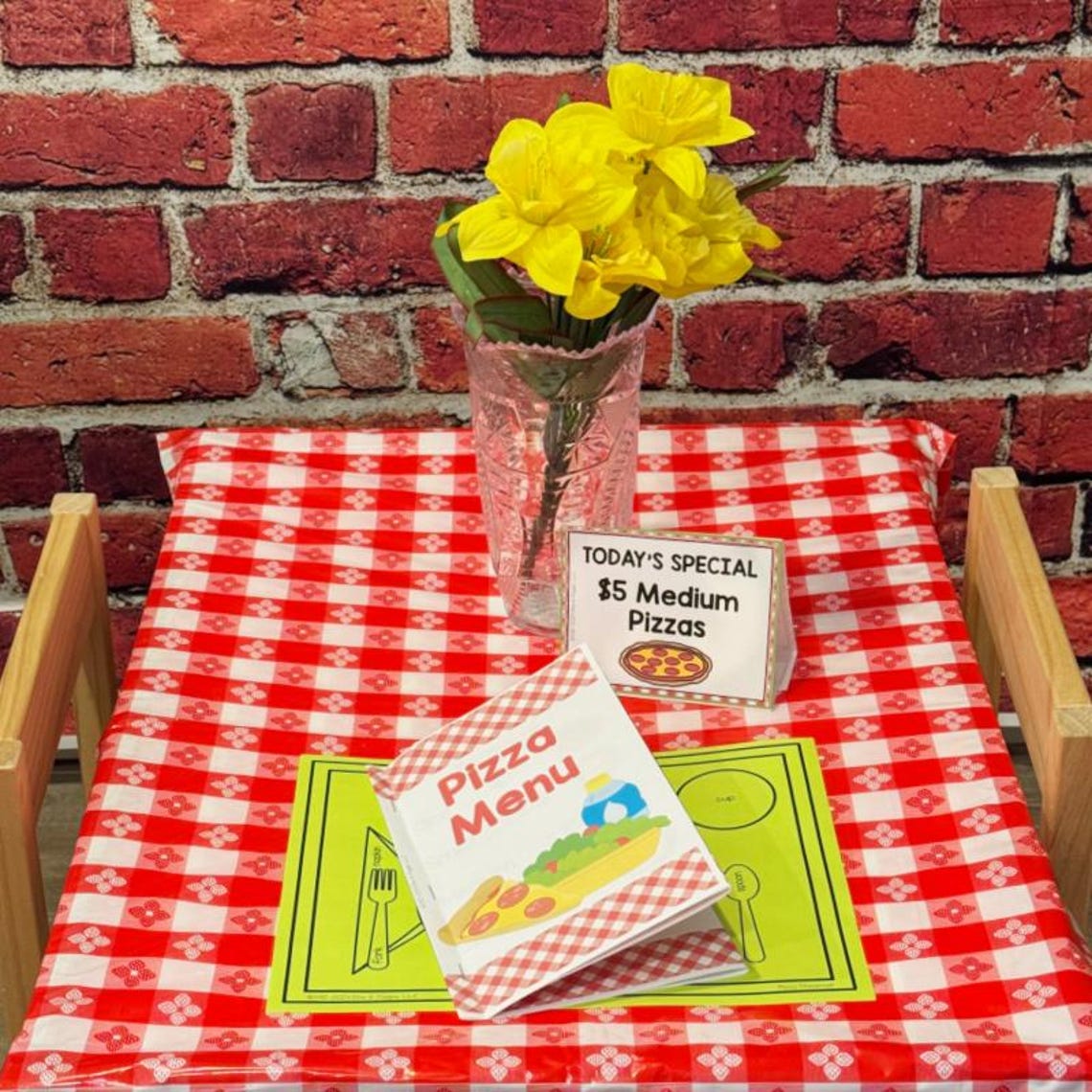 Pizza Dramatic Play Pizzeria Pretend Play Printables for Preschool and ...