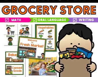 Grocery Store Dramatic Play - Etsy