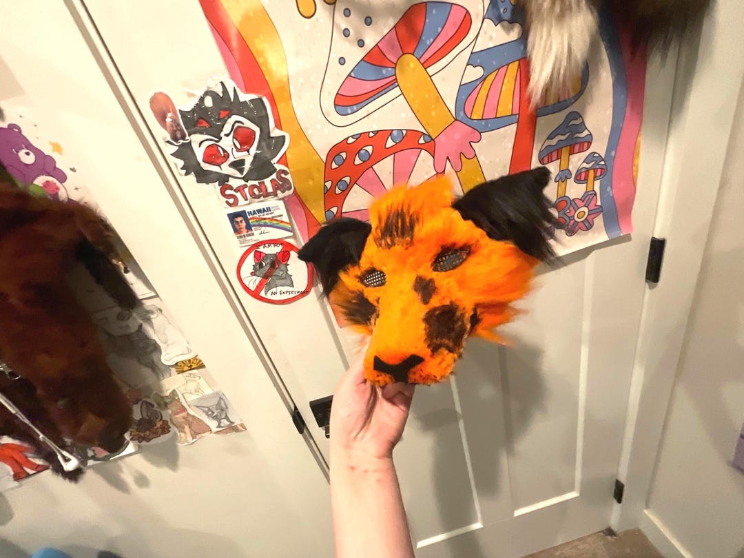 Cross Fox Therian Mask! - Etsy