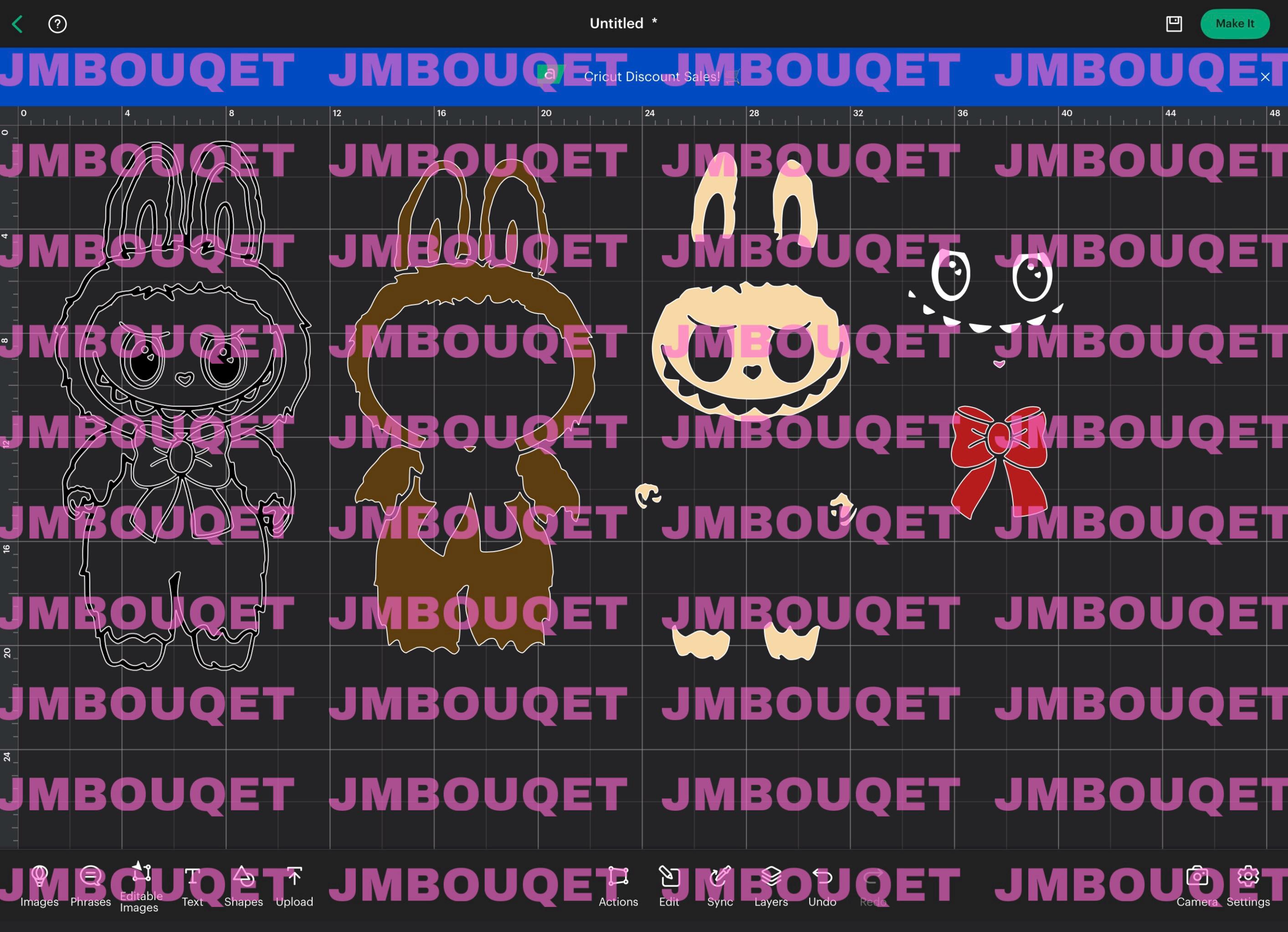 Paquete SVG de Labubu / Adorno para el día de San Valentín de Labubu ...