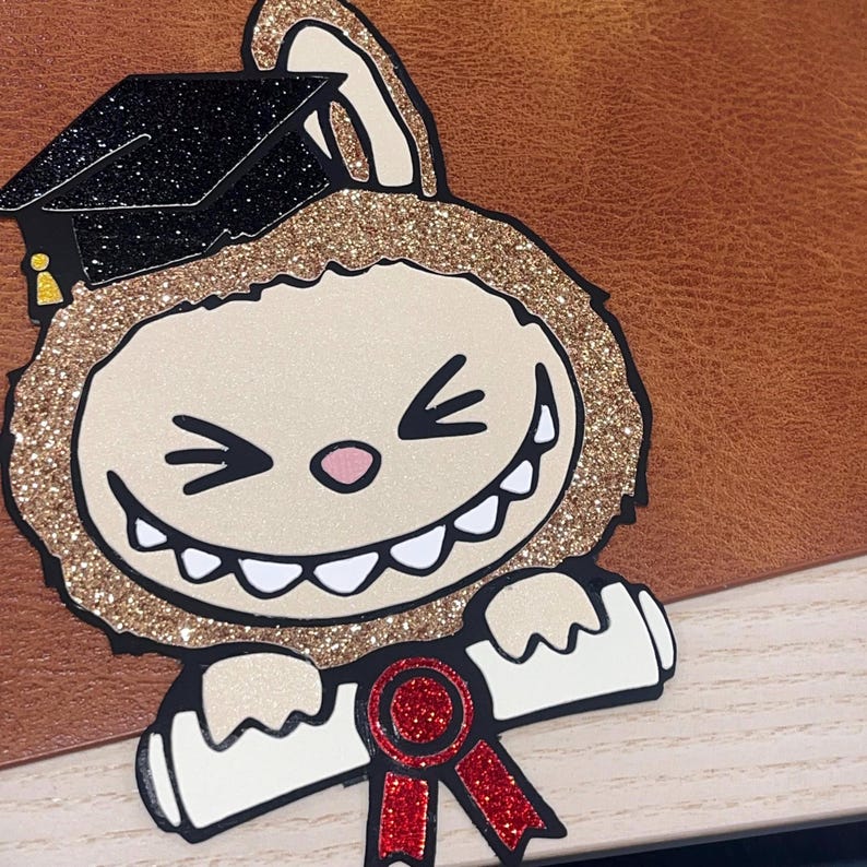 Labubu Graduation SVG 3 Pack / Labubu Graduation Day Topper for ...