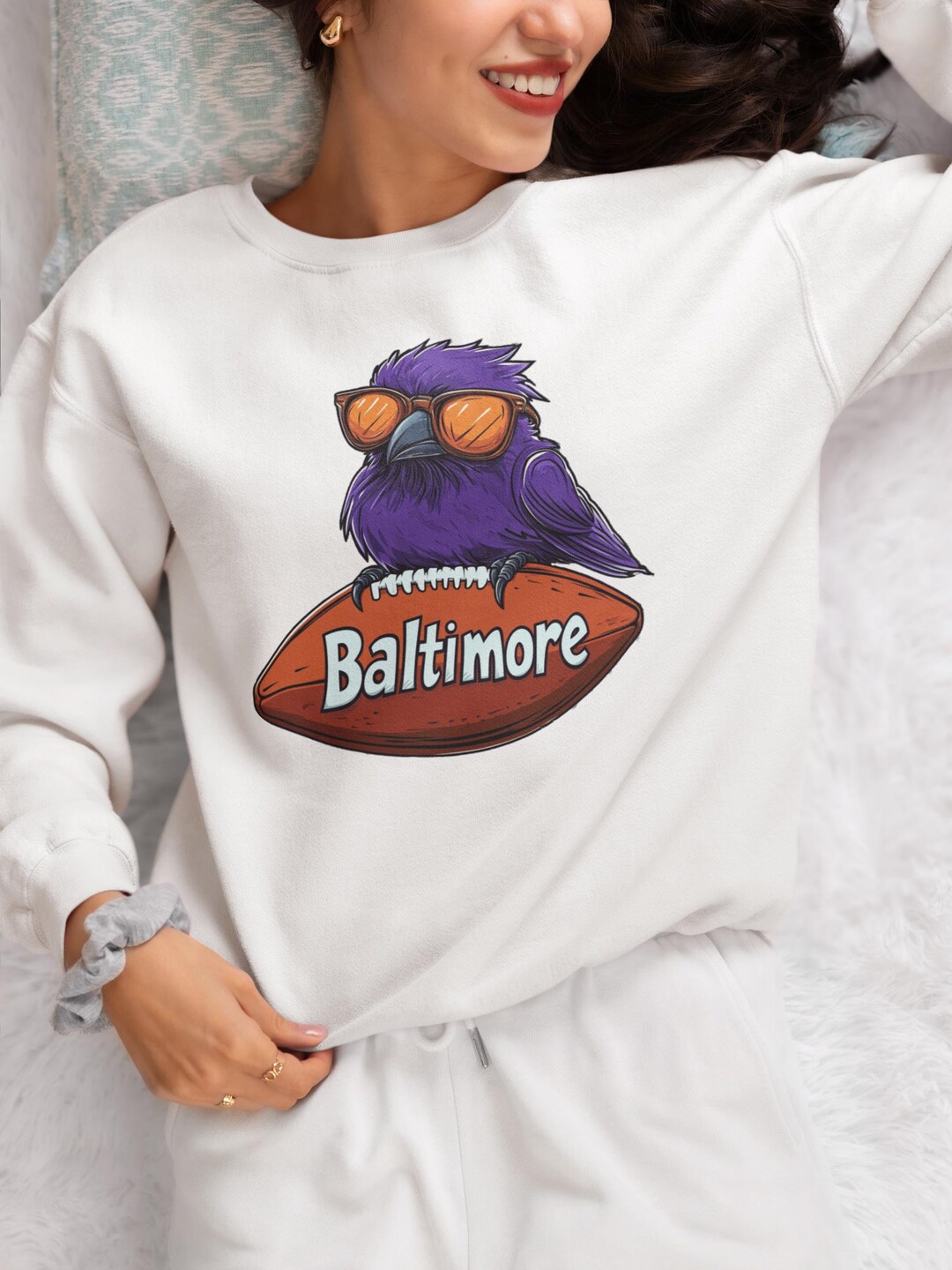 Baltimore Football Sweatshirt, Sports Shirt, Vintage Sports Apparel ...