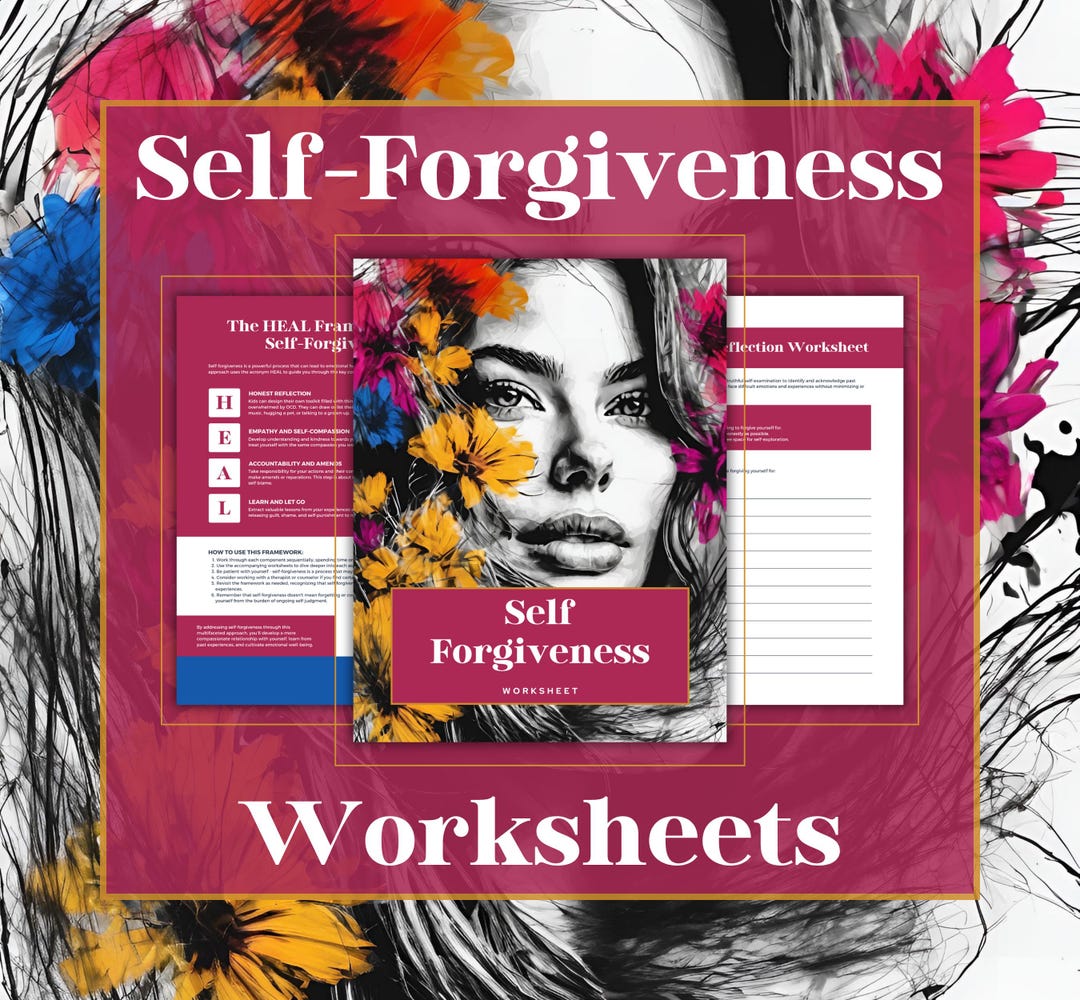 Self-forgiveness Worksheets HEAL Framework Forgiveness Therapy Shame ...