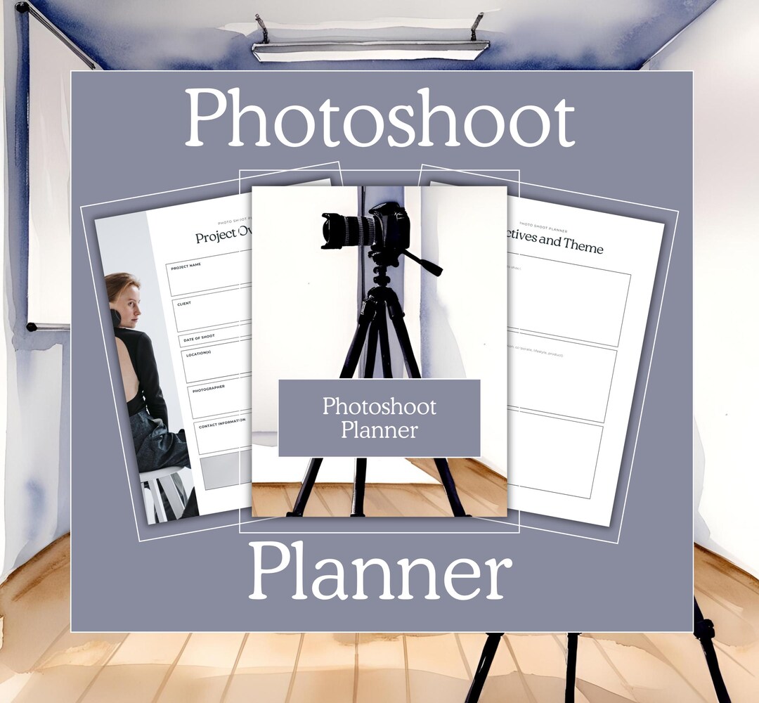 Photoshoot Planner Business Planner for Photographer Photography ...