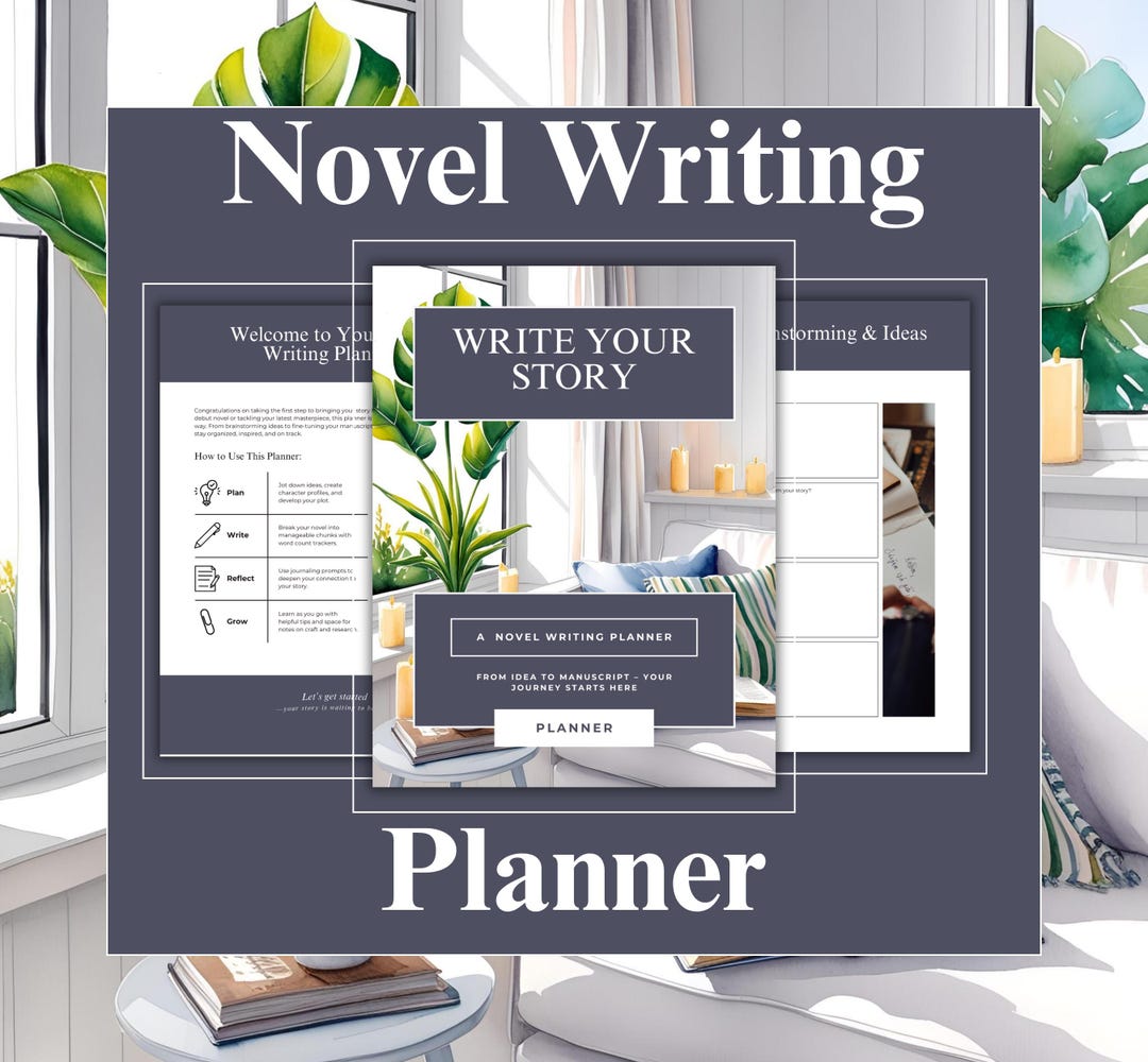 Novel Writing Planner Printable Novel Writing Outline Template Future ...