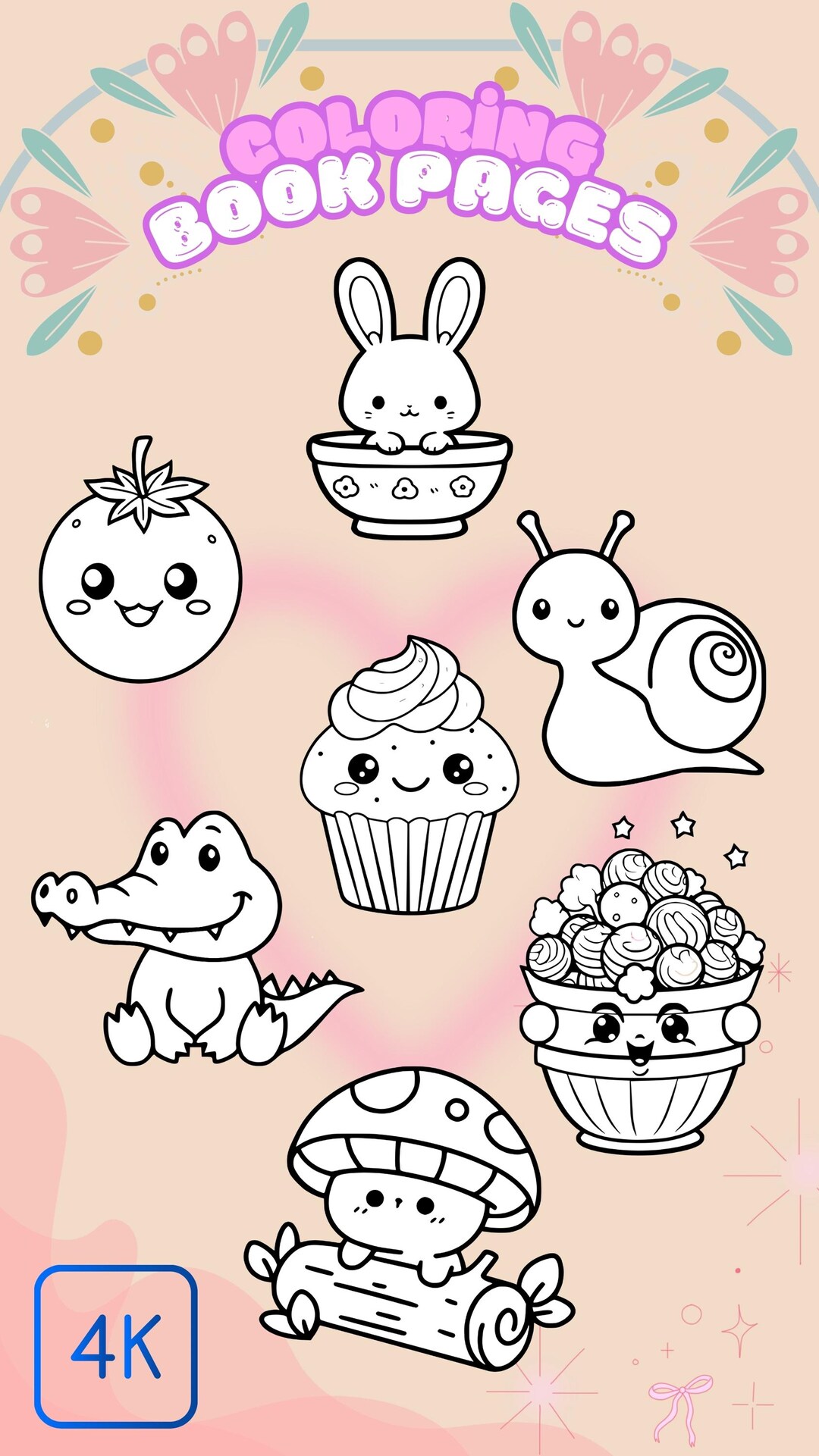40+3 Printable Coloring Pages | Animals, Fruits, Vegetables and Food ...
