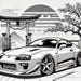 JDM Coloring Pages V1 Set of 5 - Etsy