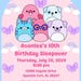 SQUISHMALLOW BIRTHDAY INVITATION - Etsy