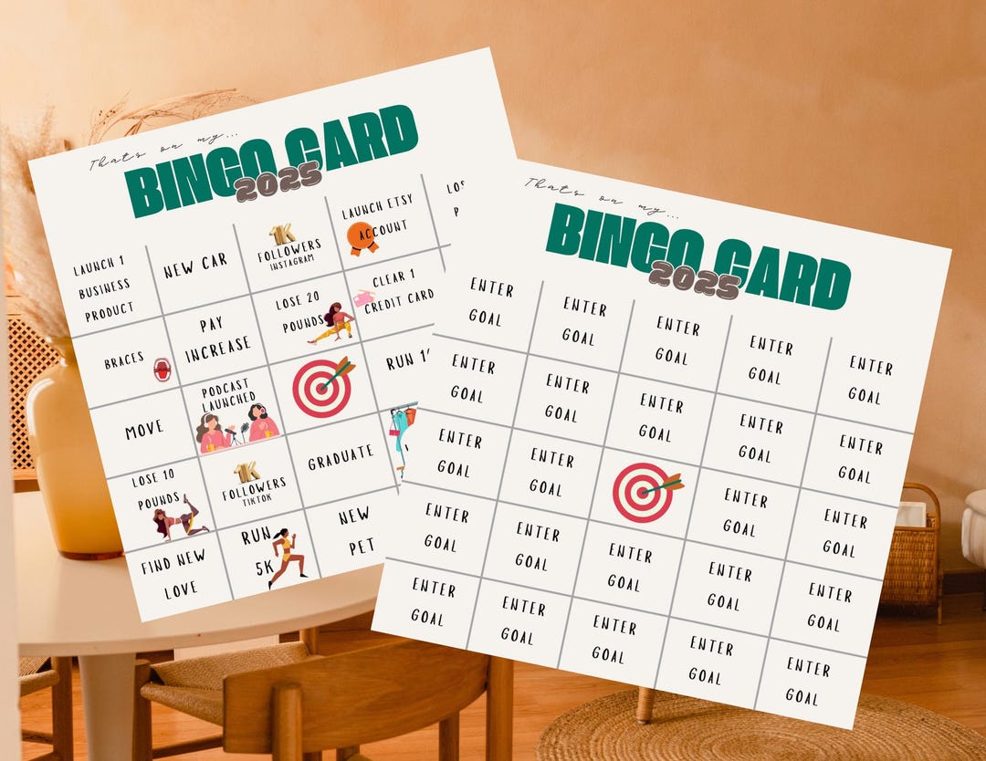 2025 BINGO CARD - Etsy