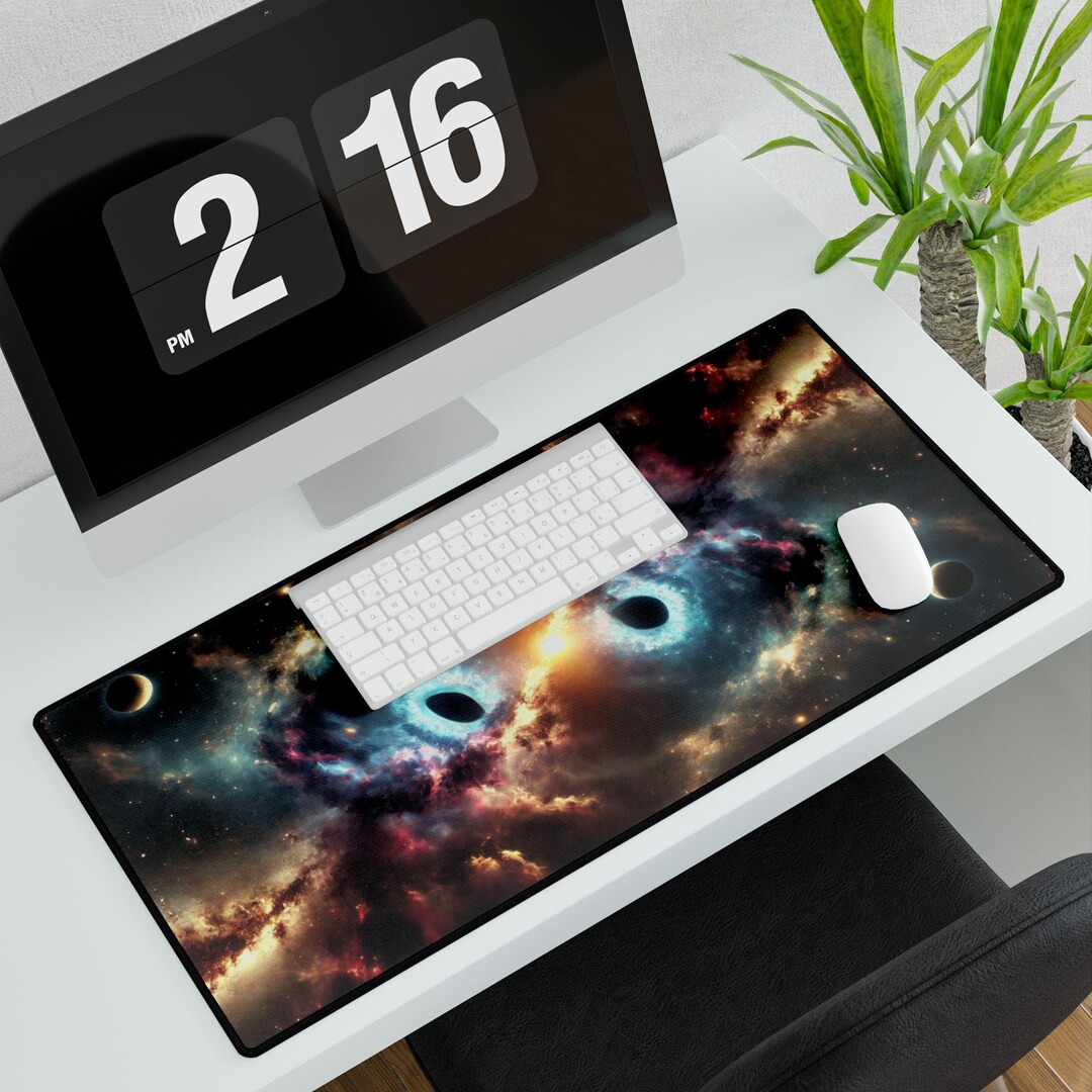 Galaxy Desk Mats, Space Mouse Pad, Interstellar Desk Accessory, Cosmic ...