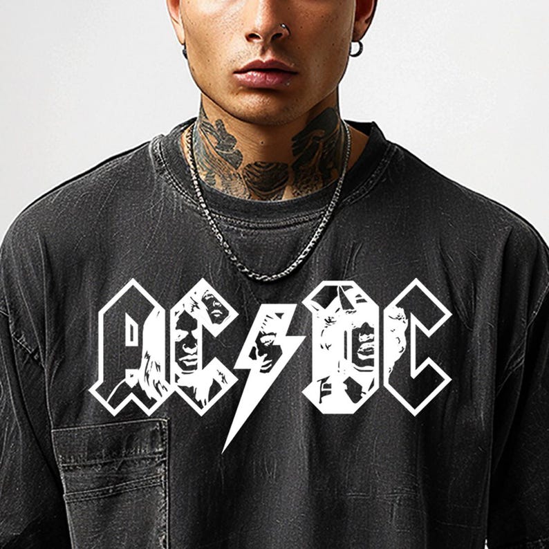 ACDC Logo Vector: Rock Band Clip Art (digital Download) - Etsy UK