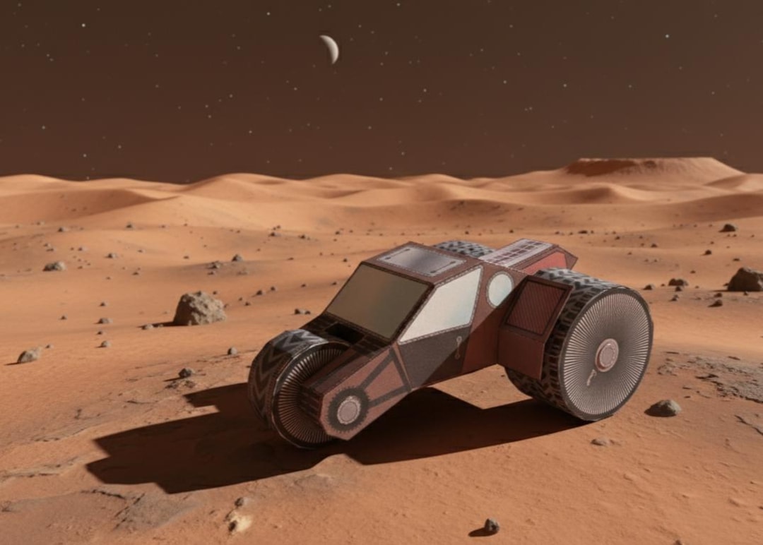 Mars Rover Papercraft: DIY 3D Model (printable PDF Template) - Etsy