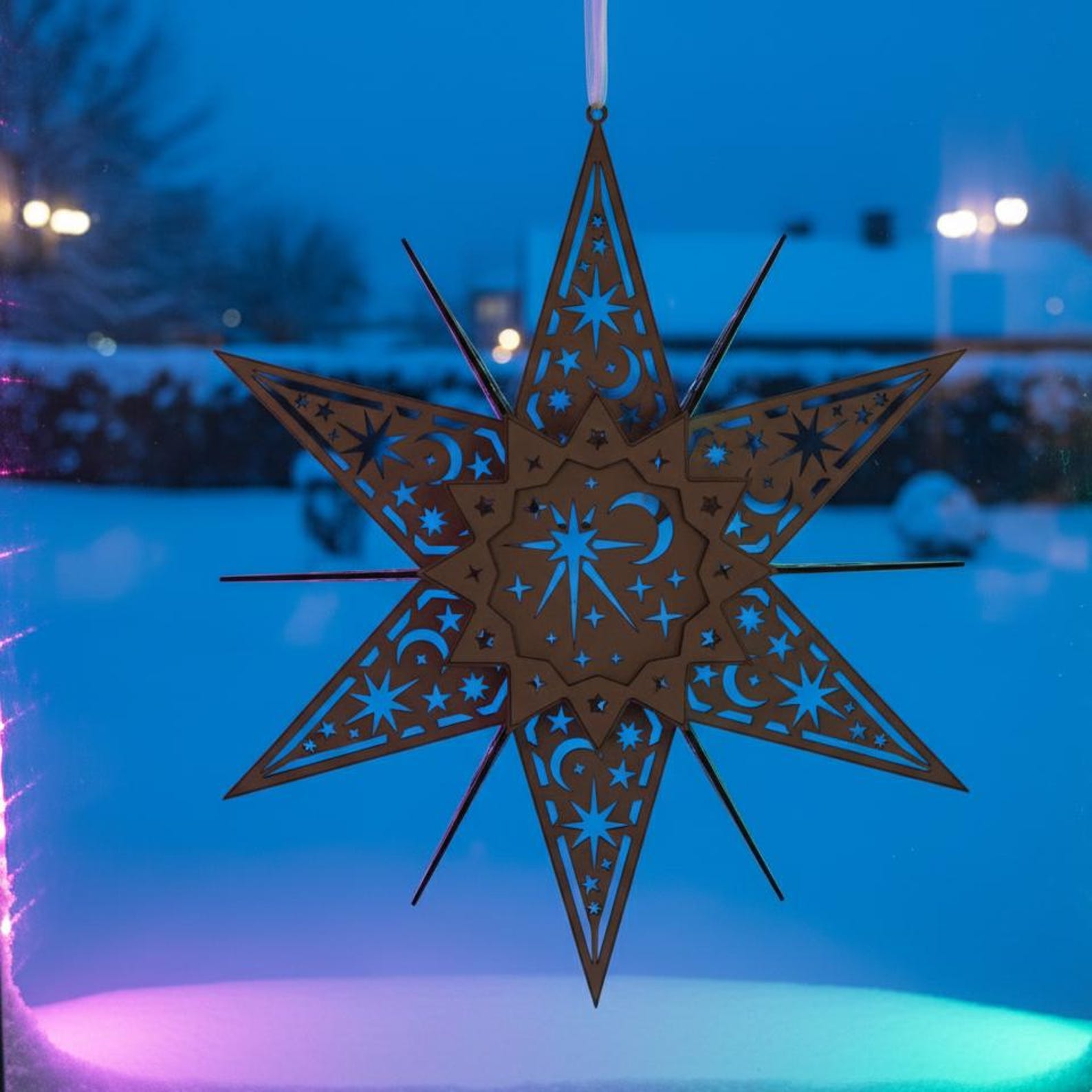 Large Christmas Star Laser Cut File | LED Holiday Decor (SVG, PDF) - Etsy