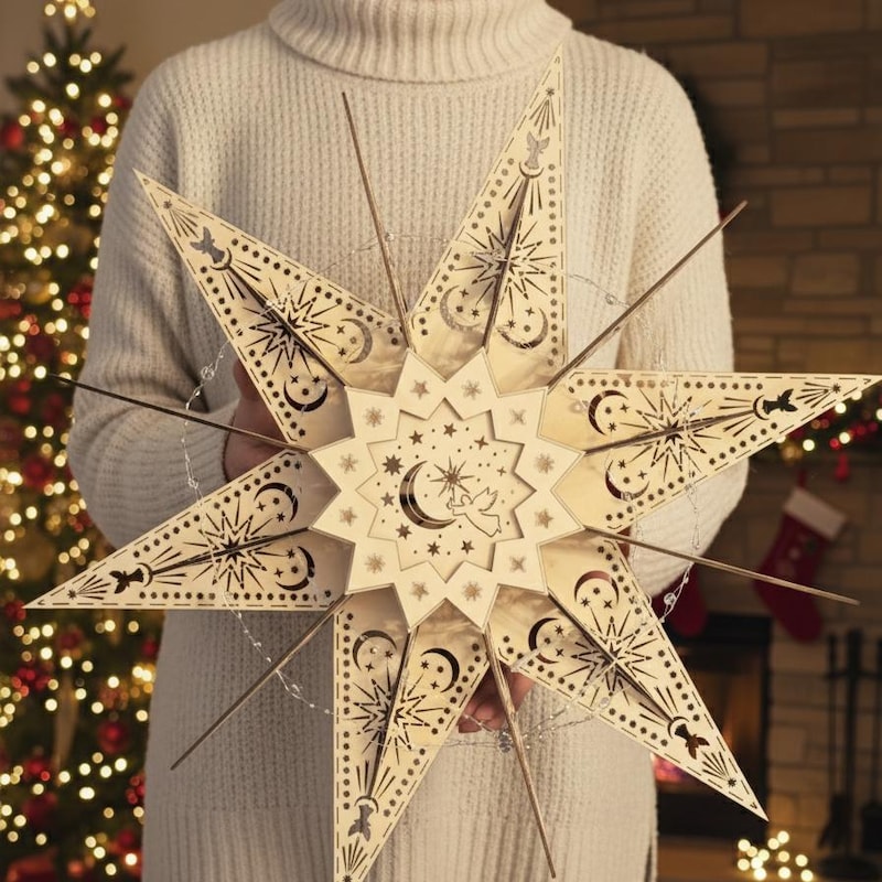 Led Christmas Star Large - Etsy UK