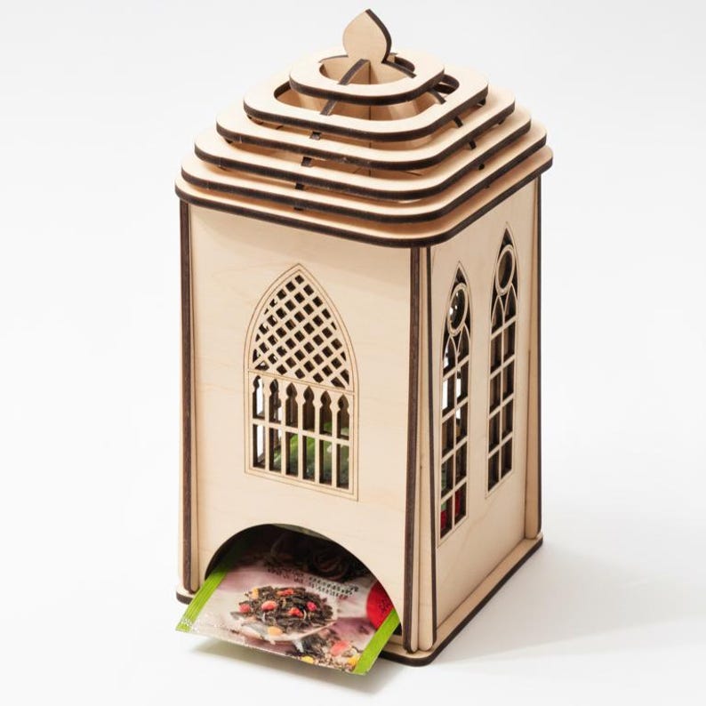 Tea Bag House Dispenser Laser Cut File (SVG DXF PDF) - Etsy