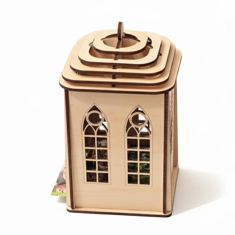 Tea Bag House Dispenser Laser Cut File (SVG DXF PDF) - Etsy