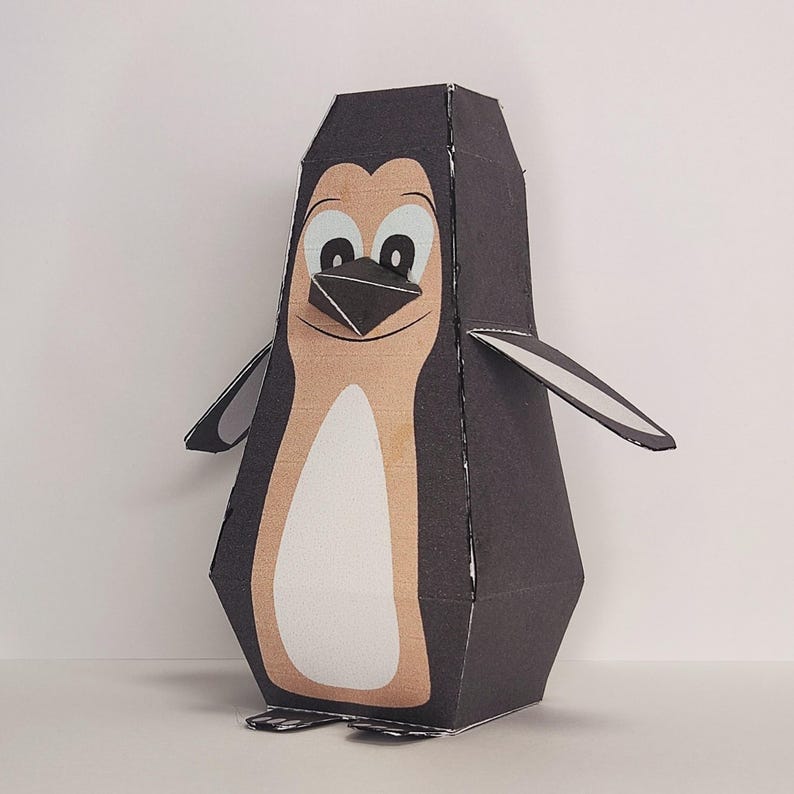 DIY Paper Penguin – Papercraft Model for Fun and Assembly - Etsy Australia
