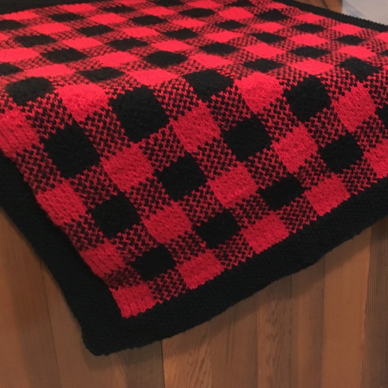 Plaid Knit Pattern - Etsy