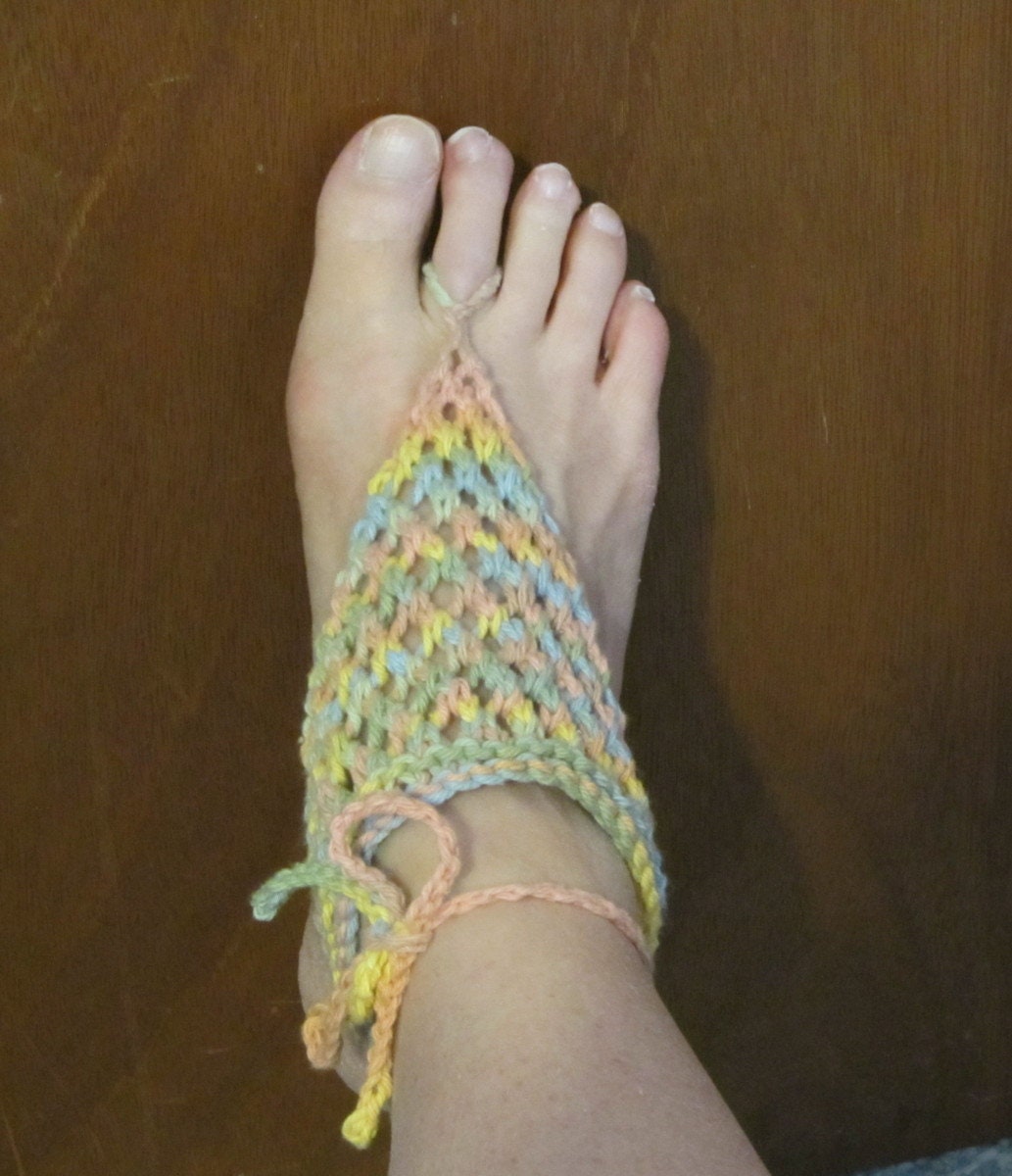 Knit Barefoot Sandals 3 in 1 PDF Pattern - Etsy