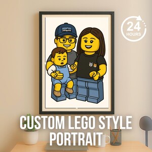 Custom Lego Style Portraits, Couple Anime Portraits, Custom Lego Family ...