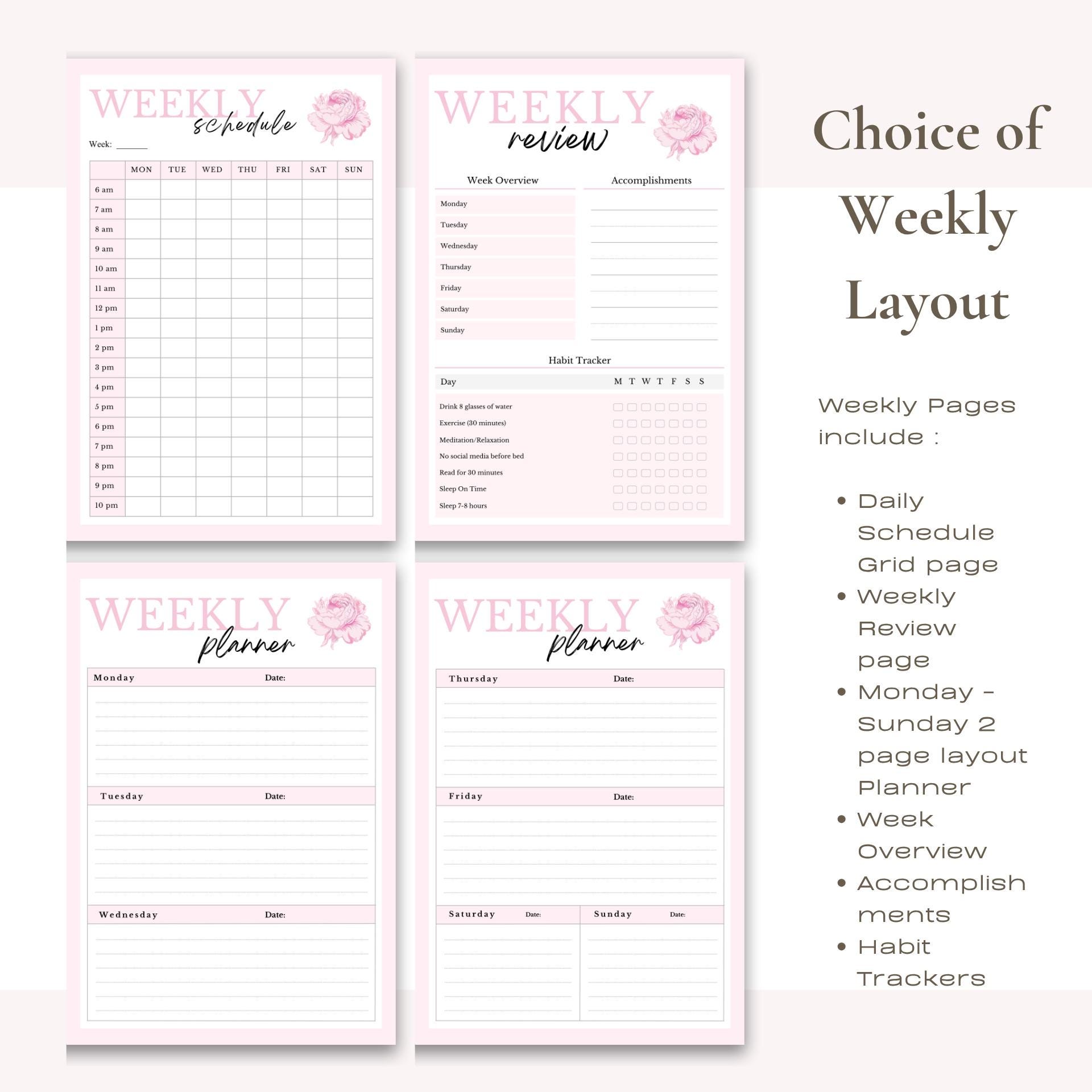 Custom 2026 Planner | Choice of Daily or Weekly Layout | Personalized ...