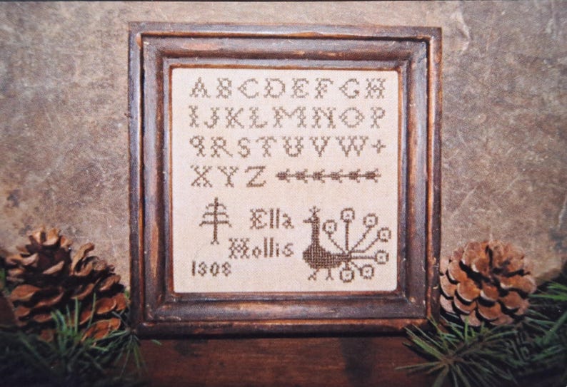 Ella Hollis Cross Stitch Pattern. It is a Chart of a Small Sampler ...