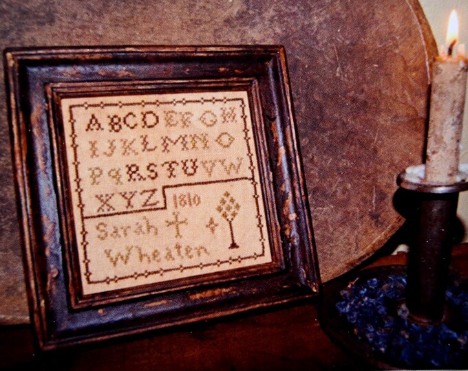 Sarah Wheaton Cross Stitch Pattern. It is a Chart of a Small Sampler ...