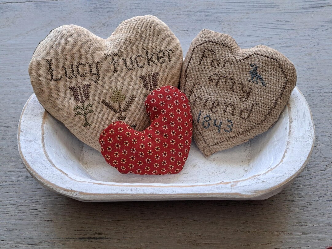 These Are Finished Handmade Stitched Hearts Lucy Tucker, for My Friend ...