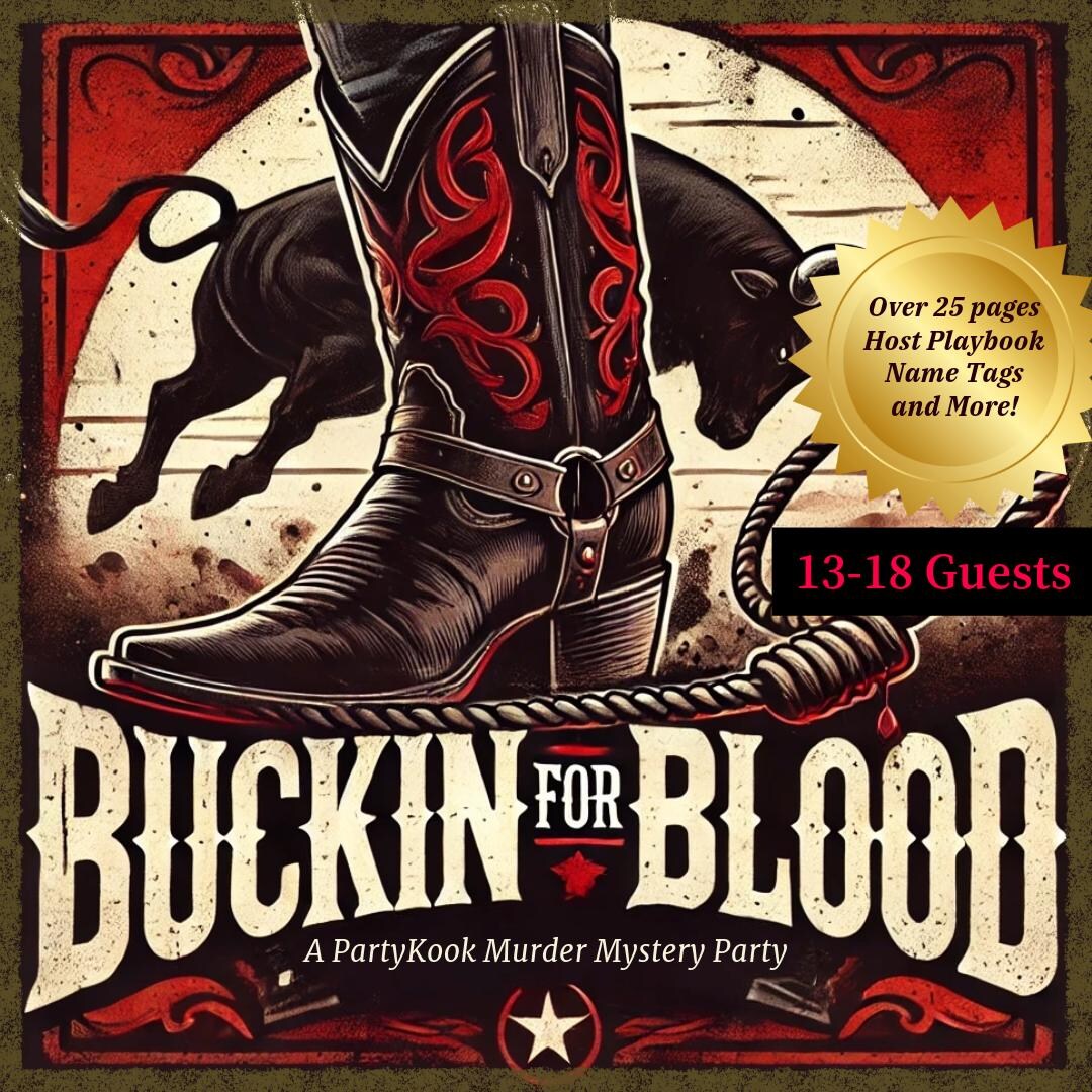 Wild West Murder Mystery Game Kit | Rodeo Theme Party Kit | Printable ...