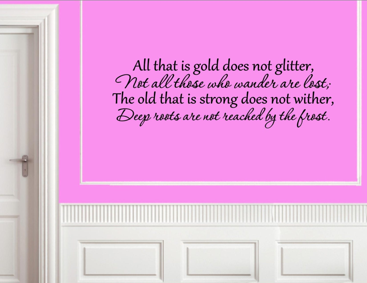 All that is gold does not glitter Not all those who wander | Etsy