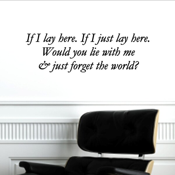 If I Just Lay Here - Etsy