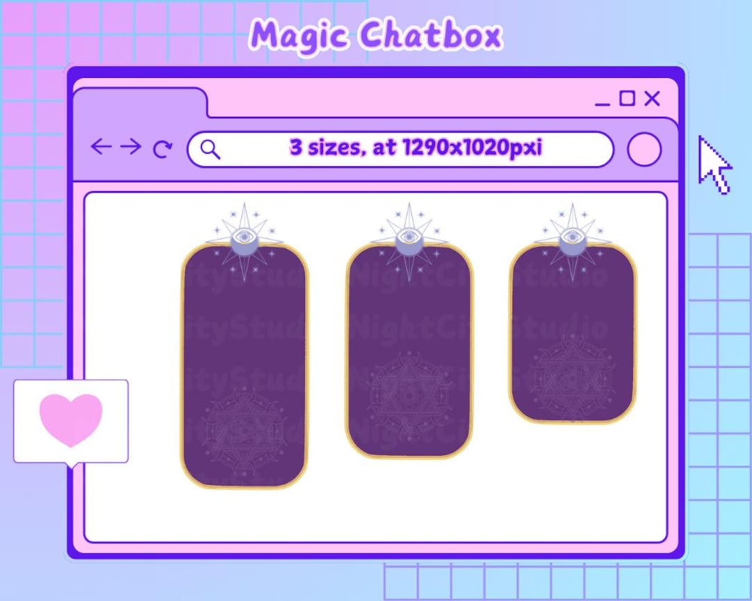Magic Twitch Chat Box Overlay | Magic Aesthetic Chat Box Stream | 1 ...