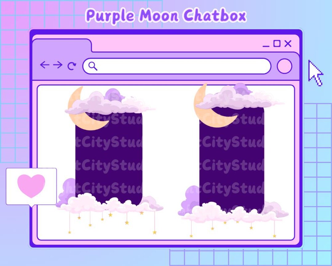 Dreamy Moon Chatboxes | Chatbox | Stream Overlay | Stream Chatbox ...