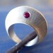 Ruby Crown. Modern Chunky Handmade Sterling Silver Ring With - Etsy