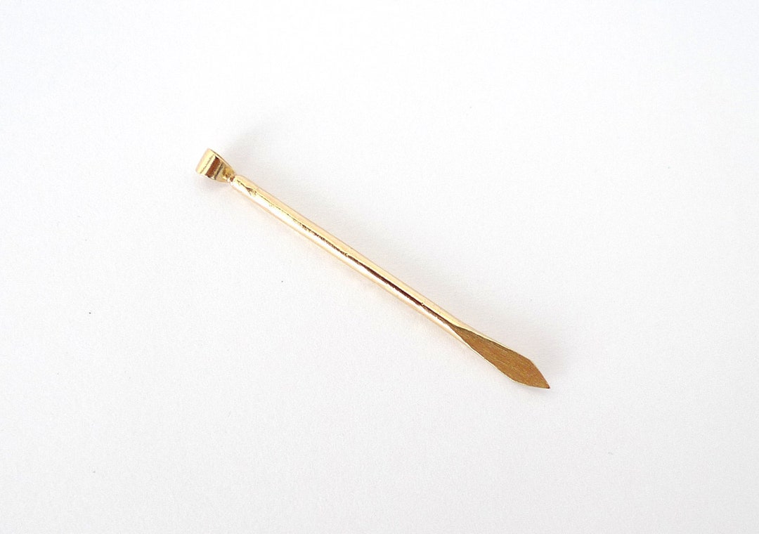 Sexy Unisex Toothpick. 9K Yellow Recycled Gold Rustic Real Toothpick ...