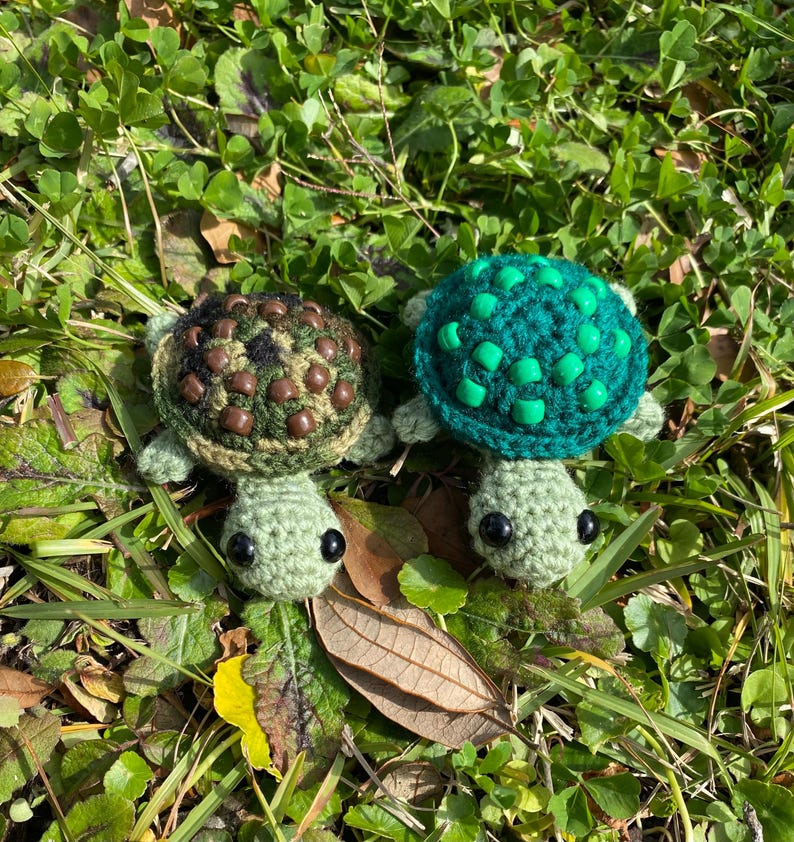 Crochet Beaded Turtle Fidget - Etsy