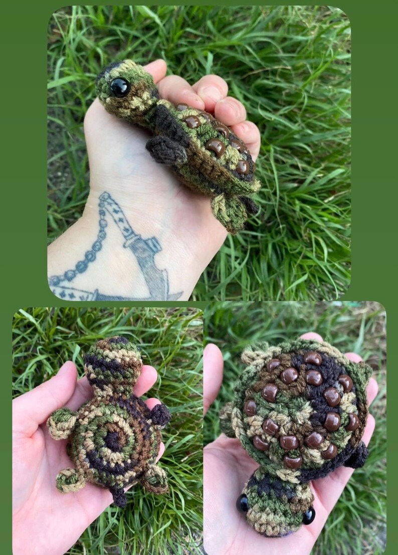 Crochet Beaded Turtle Fidget - Etsy