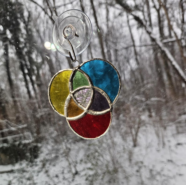 Stained Glass Color Wheel - Etsy UK