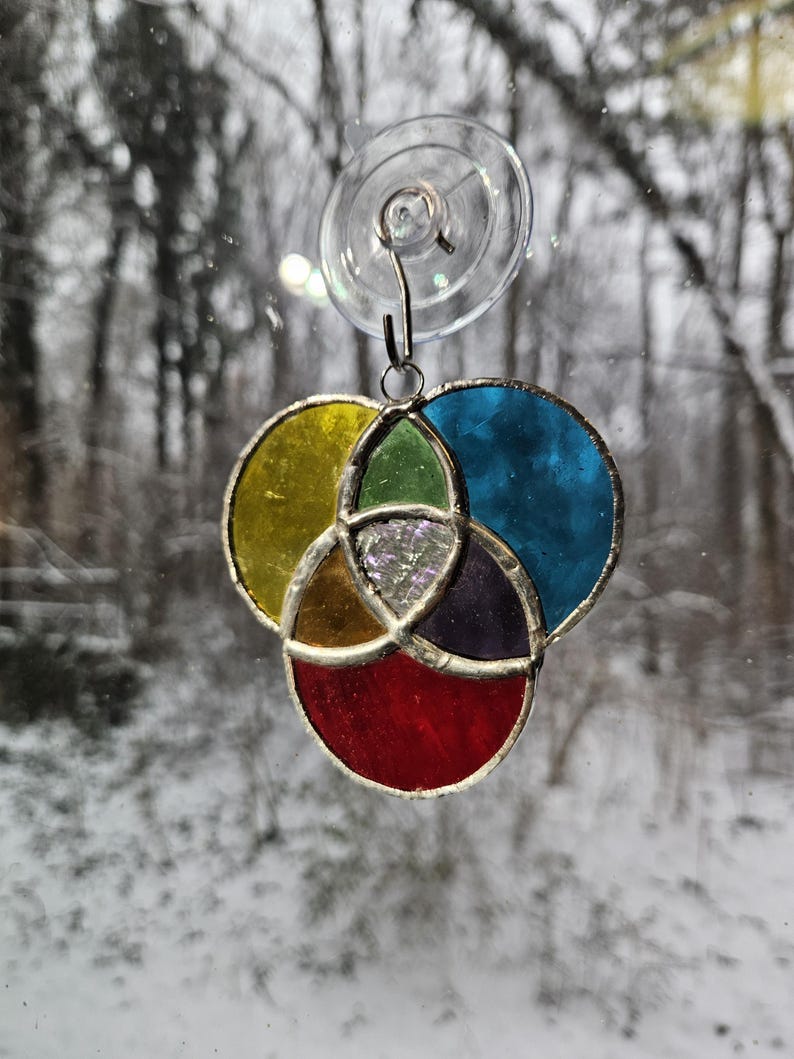 Stained Glass Color Wheel - Etsy UK