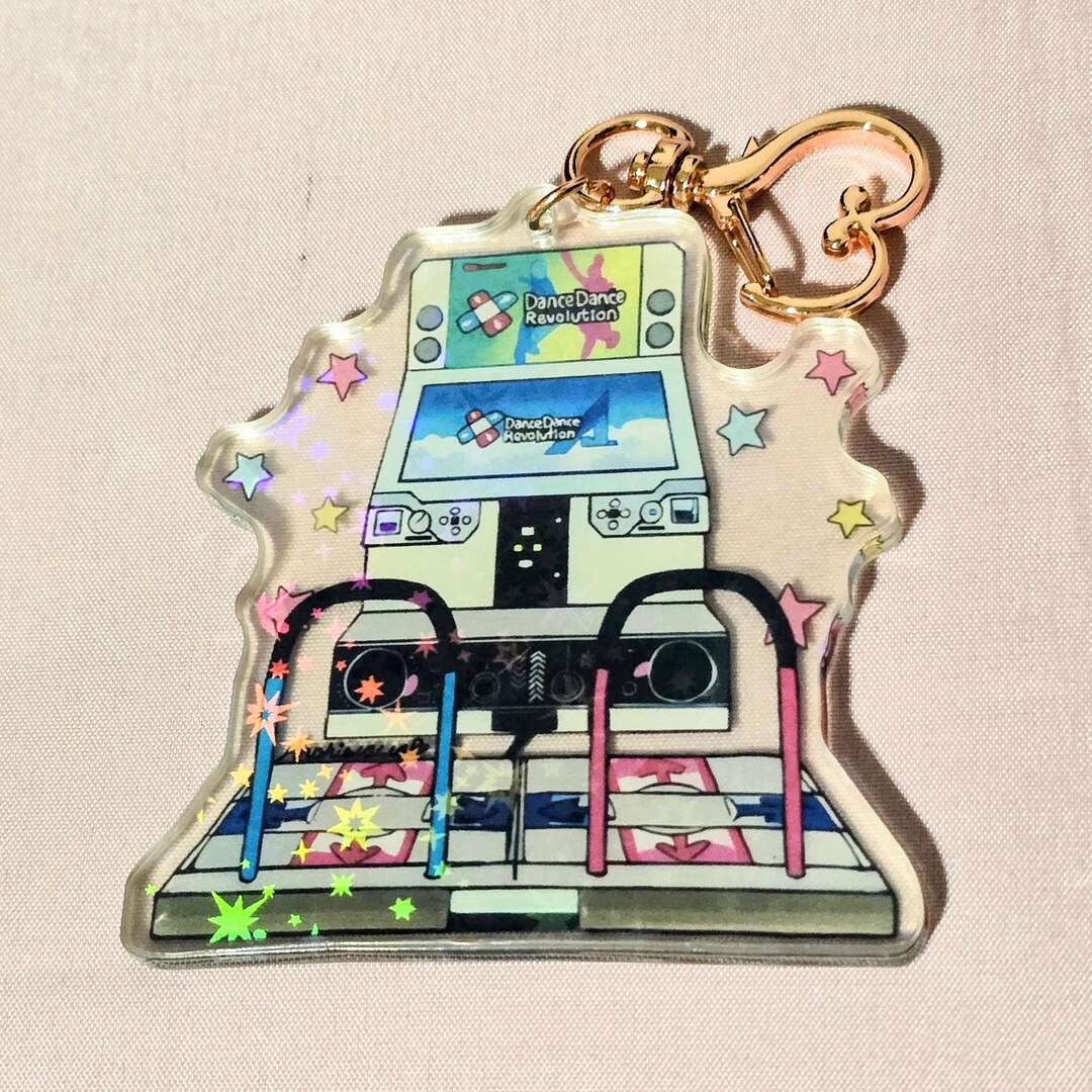 Dance Dance Revolution Konami Dancing Arcade Game Keychain - Etsy