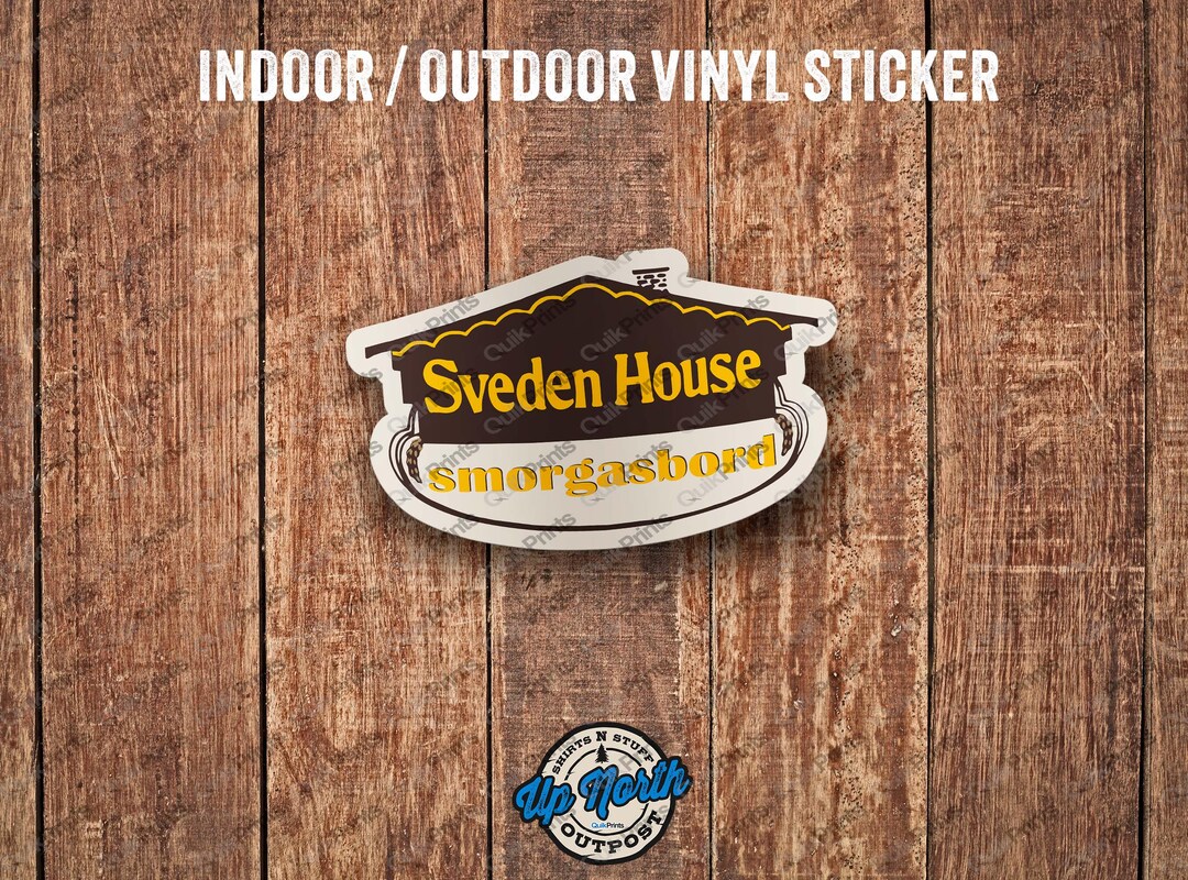 Sveden House Smorgasbord Sticker - Indoor / Outdoor Vinyl Sticker - 3 ...