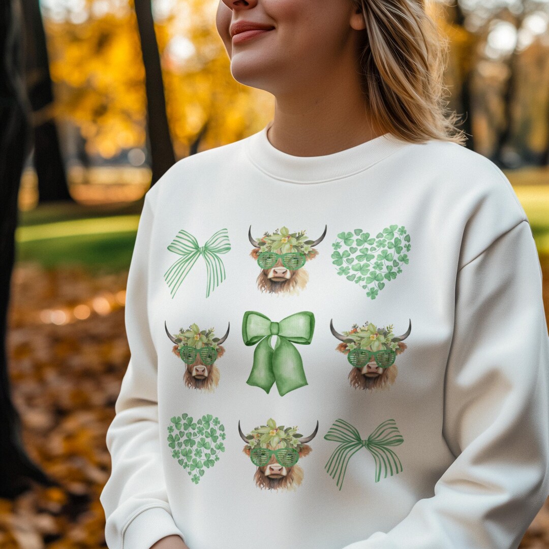 St Patrick's Day Shirt, Cute Cow Lover Shirt, Saint Patrick's Day Tee ...