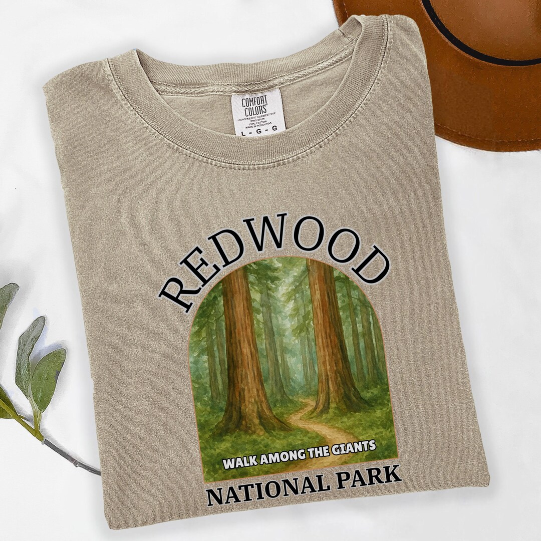 Redwood National Park T-shirt, Casual Unisex Tee, Nature Lover Gift ...