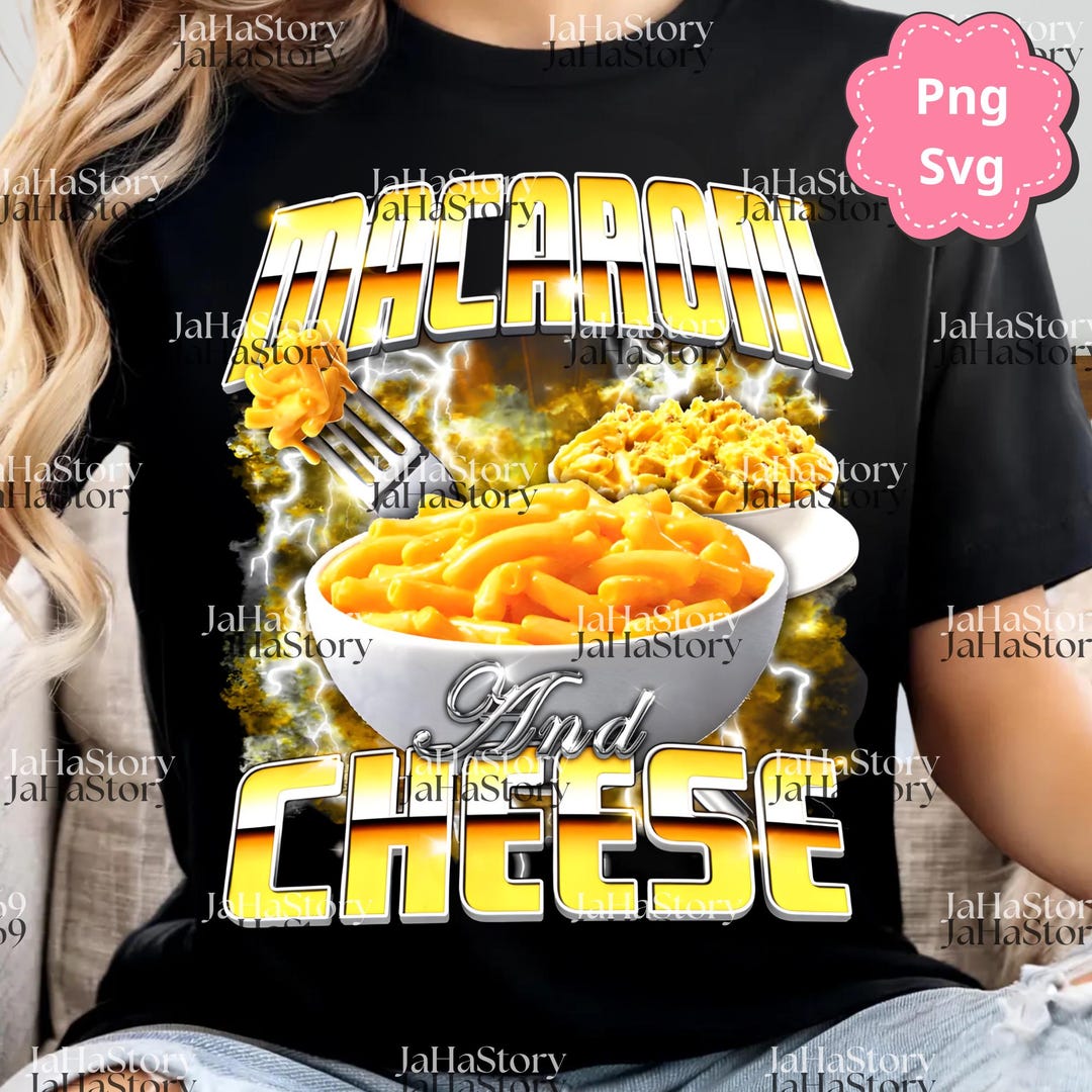Macaroniaroni and Cheese Meme PNG Svg, Bootleg Food Digital File ...