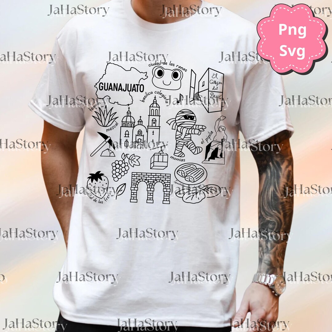 Guanajuato PNG, Mexico State Sublimation Design, Mexican Heritage ...